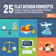 25 Flat Design Concepts Set 1, Vectors | GraphicRiver