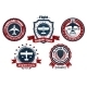 Retro Flight Emblems, Vectors | GraphicRiver