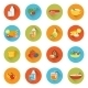 Healthy Eating Flat Icons, Vectors | GraphicRiver