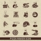 Pizza Maker Icon Black, Vectors | GraphicRiver