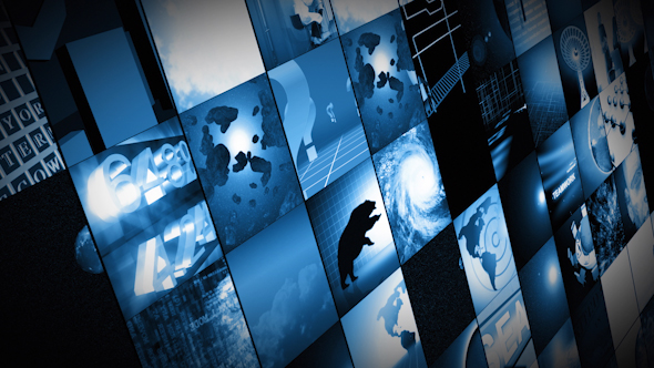 Animation Of Digital Screens Showing Business And World , Motion Graphics