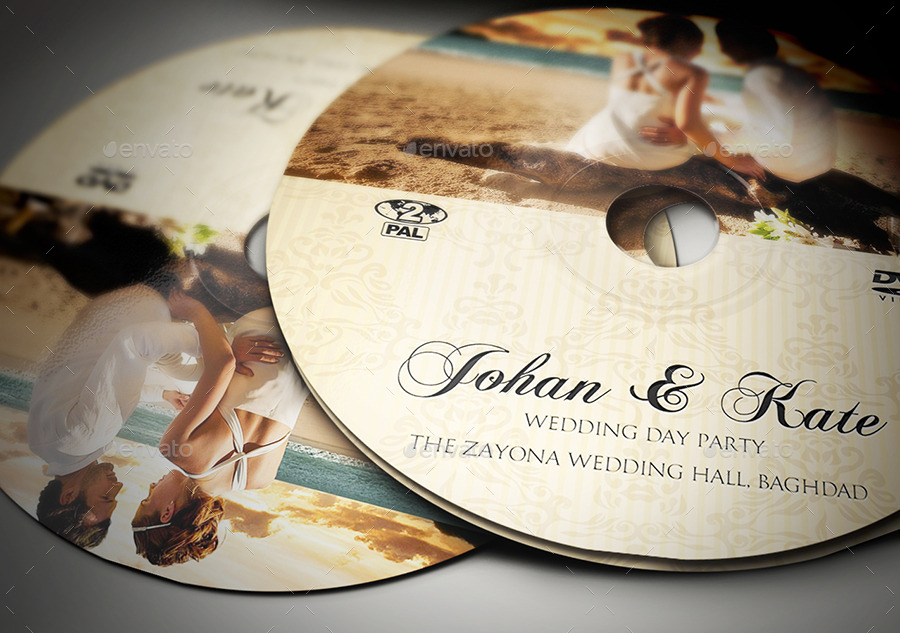 Wedding DVD Cover and DVD Label Template Vol.4, Print Templates ...