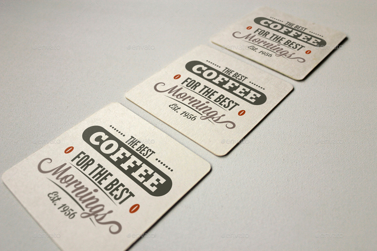 Coaster Label Mockup, Graphics | GraphicRiver
