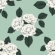 Classic Vintage Seamless Pattern with White Roses, Vectors | GraphicRiver
