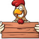 Chicken with Sign, Vectors | GraphicRiver