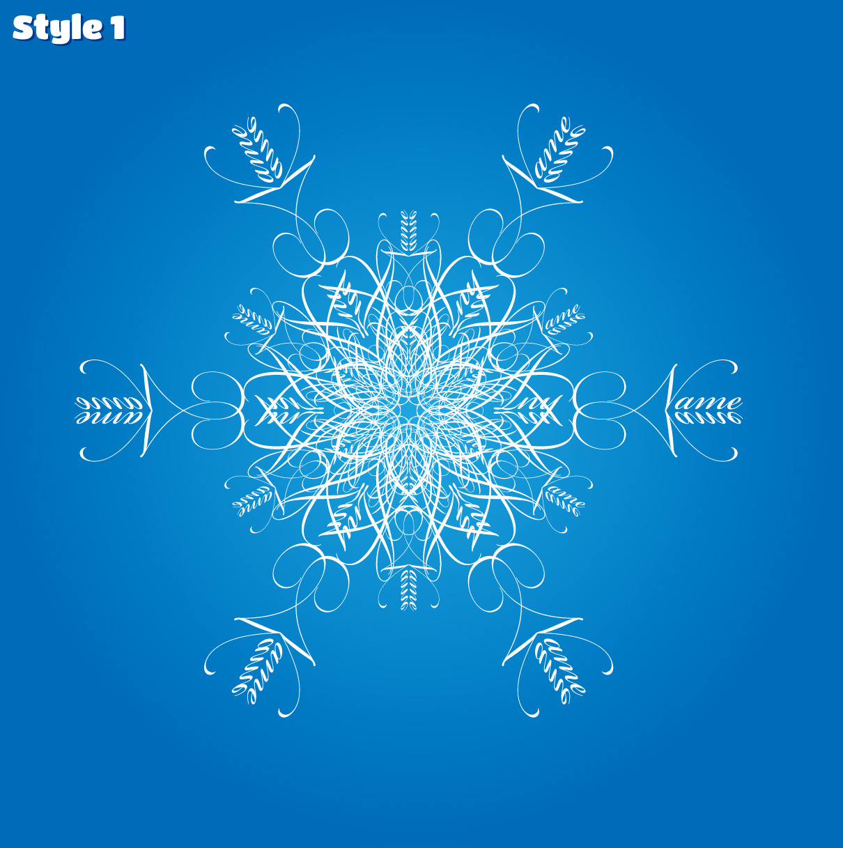 Text Snowflake Generator for Illustrator, Add-ons | GraphicRiver