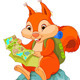 Squirrel Traveler, Vectors | GraphicRiver