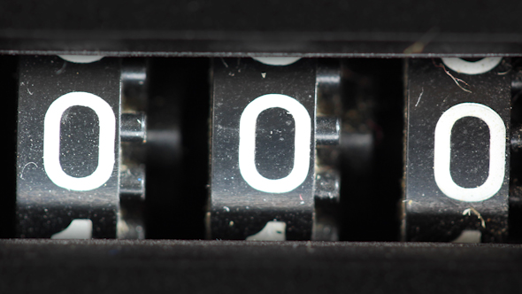 Retro Vintage Ghettoblaster Number Counter 5, Stock Footage | VideoHive