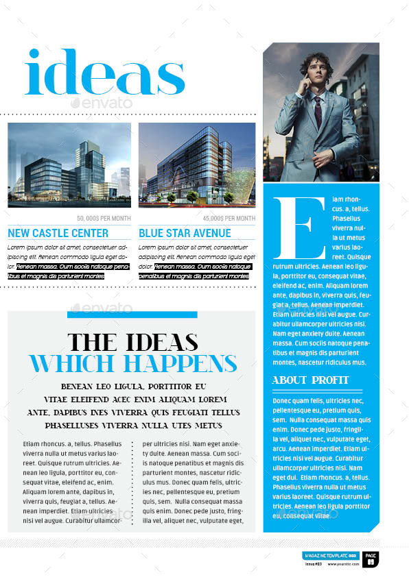 Industry Magazine, Print Templates | GraphicRiver