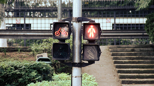 Pedestrian Crossing Signal, Stock Footage | VideoHive