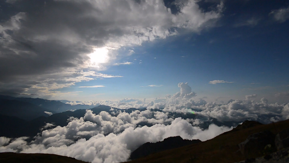 Magnificent Landscape Above the Clouds 17, Stock Footage | VideoHive