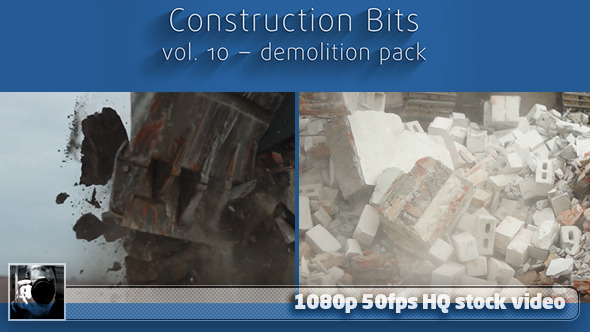 Construction Bits 10 -- Demolition Pack, Stock Footage | VideoHive