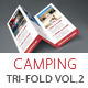 Adventure Camping Tri Fold Vol.2, Print Templates | GraphicRiver