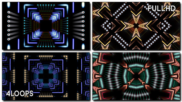 VJ Show Beat Pack (4 in 1), Motion Graphics | VideoHive