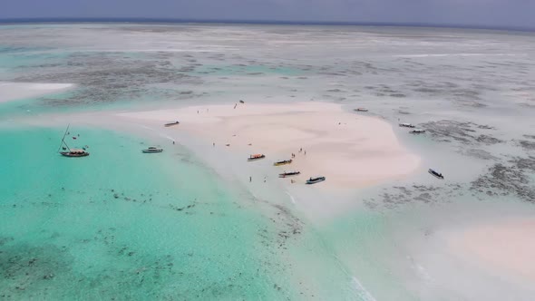 Sandbanks in the Middle of Ocean By Tropical Island Mnemba Zanzibar ...