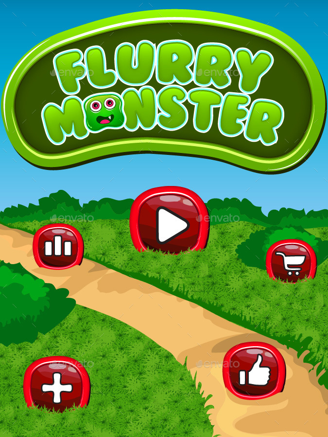 Monster Match-3 Puzzle Game UI Kit, Game Assets | GraphicRiver