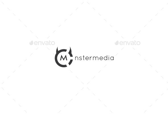 M Letter Monster Media Logo, Logo Templates | GraphicRiver