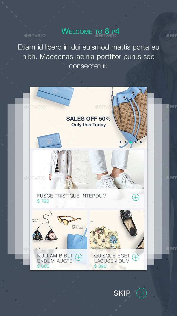 8 Part 4 - Mobile UI Kit, Web Elements | GraphicRiver