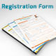 Registration Form v-01, Print Templates | GraphicRiver