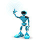 Blue Robot, Vectors | GraphicRiver