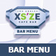 XS'ZE Cafe Bar Menu, Print Templates | GraphicRiver