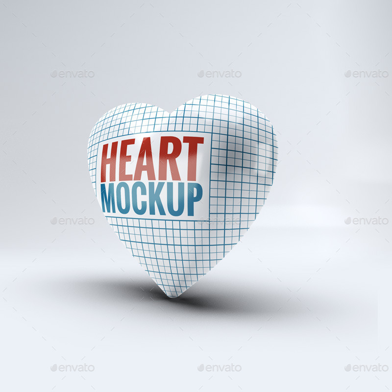 Heart Mock-Up by L5Design | GraphicRiver