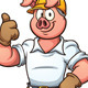 Construction Worker Pig, Vectors | GraphicRiver