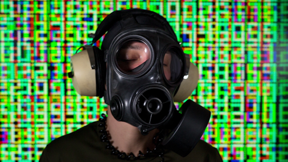 Person Wearing Gasmask 26, Stock Footage | VideoHive