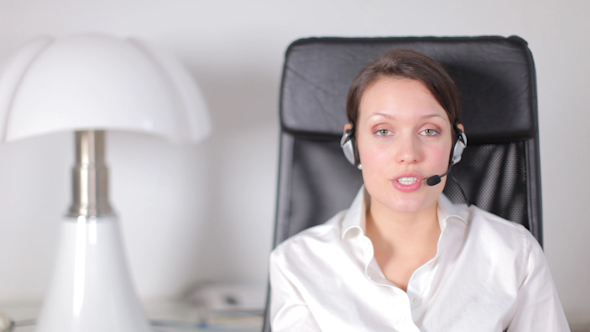 Pretty Customer Service Operator Or Secretary 6, Stock Footage | VideoHive