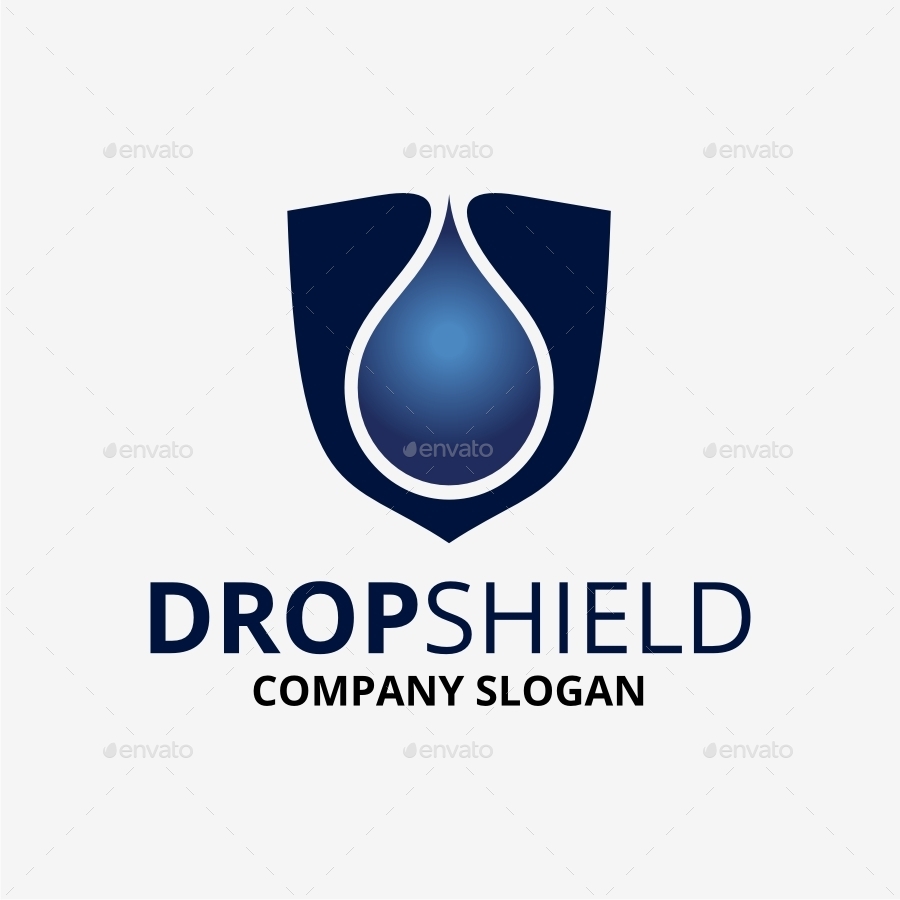 Drop Shield Logo, Logo Templates | GraphicRiver