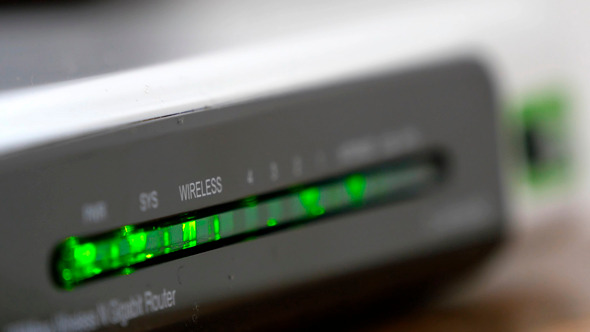 Wi-Fi Modem Lights Flashing, Stock Footage | VideoHive