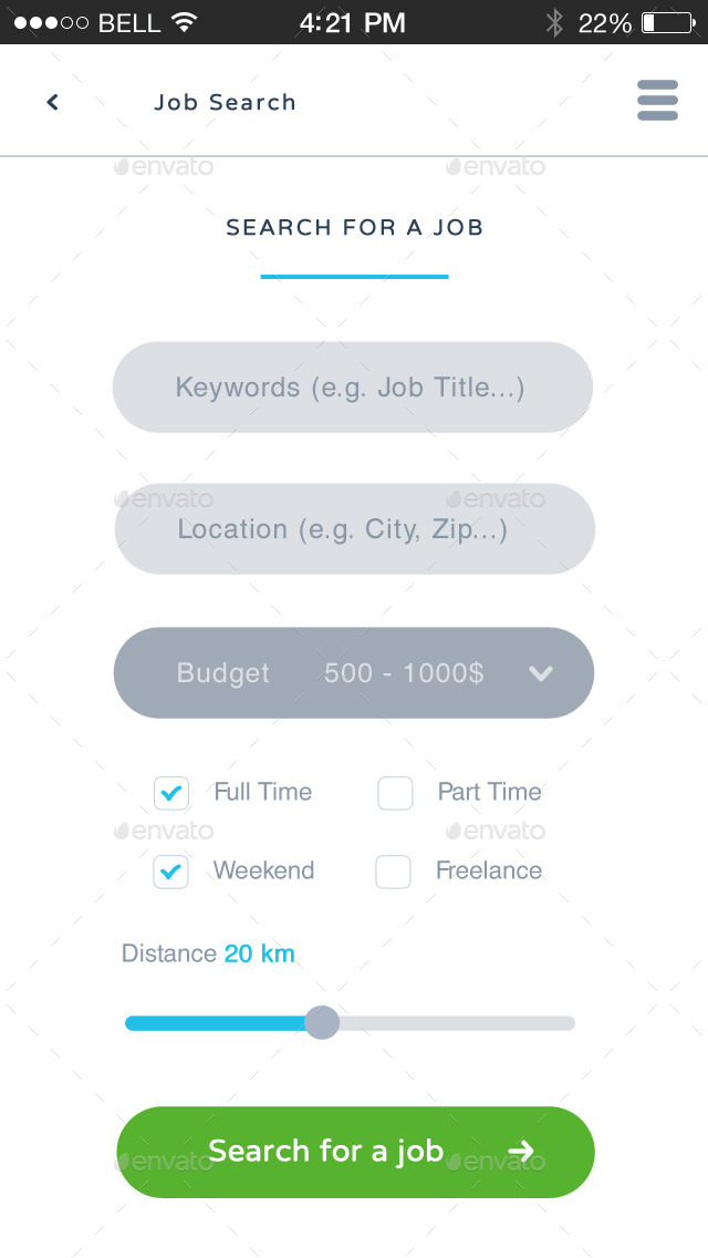 Cravious - Job Portal Application, Web Elements | GraphicRiver