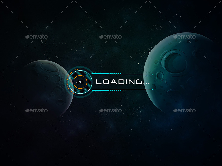 Space Game GUI Set, Game Assets | GraphicRiver