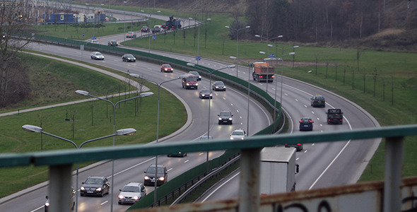 Highway Traffic, Stock Footage | VideoHive