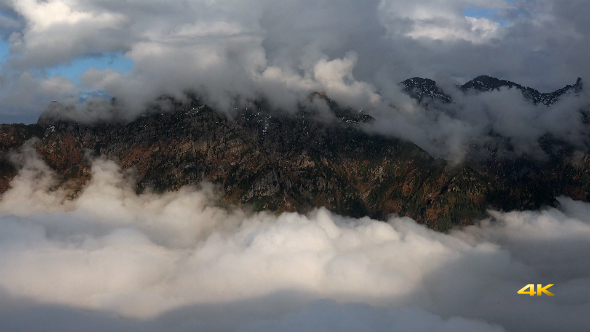 Magnificent Landscape Above the Clouds 16, Stock Footage | VideoHive