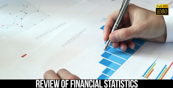 Review Of Financial Statistics 25, Stock Footage | VideoHive