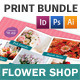 Flower Shop Print Bundle, Print Templates | GraphicRiver