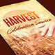 Harvest and Thanksgiving Church Bulletin Template, Print Templates
