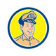 Policeman Winking Smiling Circle Cartoon, Vectors | GraphicRiver