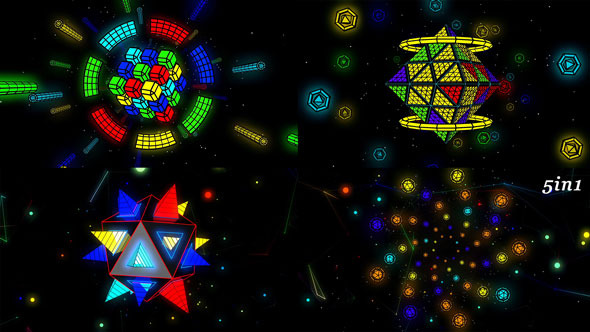Color Cosmos - VJ Loop Pack (5in1), Motion Graphics | VideoHive