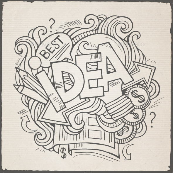 3 Idea Doodles Designs by balabolka | GraphicRiver