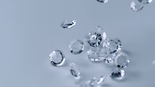 Slow-motion diamonds falling, Slow Motion, Stock Footage | VideoHive