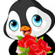 Valentine Day Penguin , Vectors | GraphicRiver