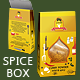 Spice or Herbs Box with Die Cut Shape, Print Templates | GraphicRiver