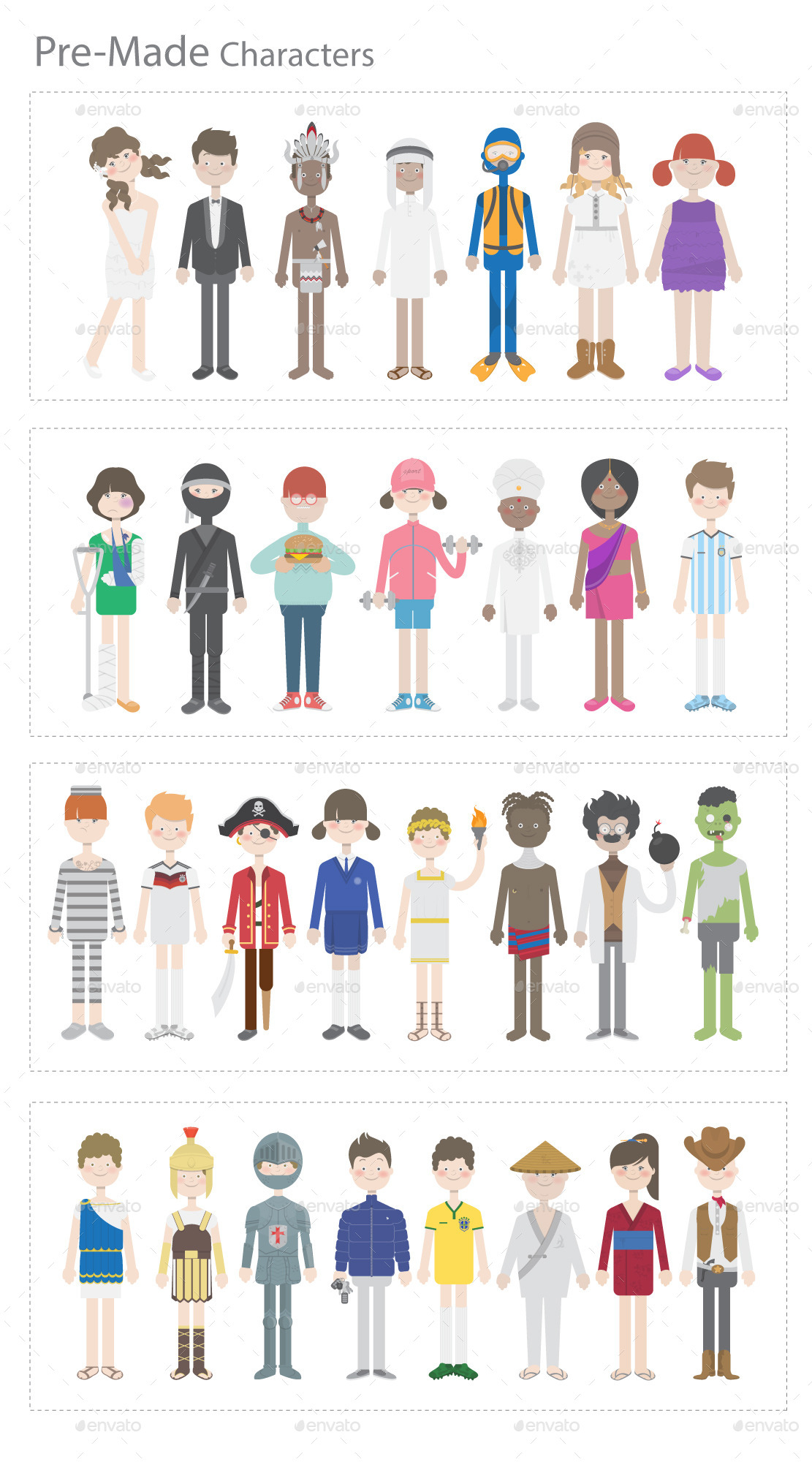 Pixity Character Creator Kit by Pixflow | GraphicRiver