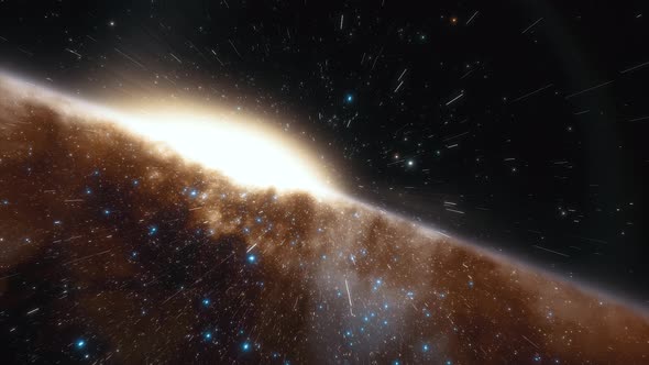 Starship Flies at the Speed of Ligh Near the Center of the Milky Way ...
