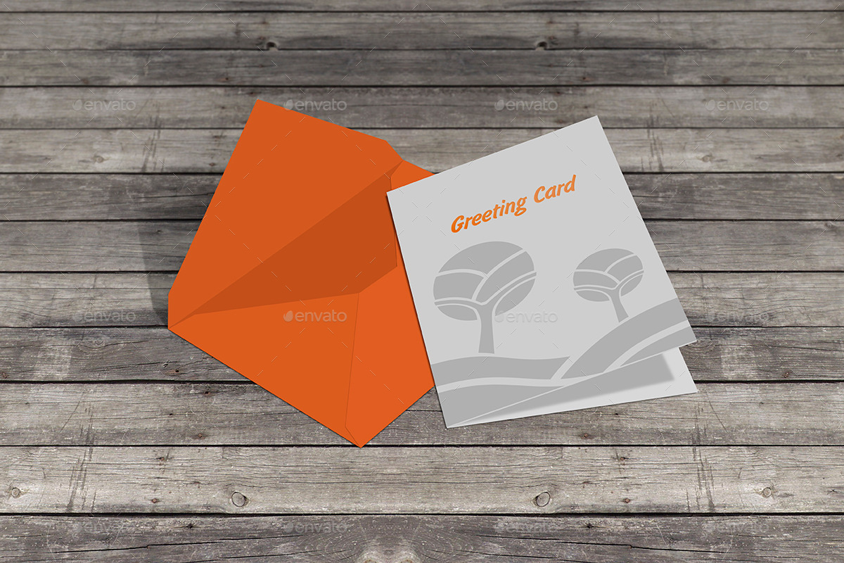 Greeting Card & Envelope Mock Ups, Graphics | GraphicRiver