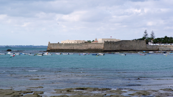 Military Fort In Cadiz, Andalusia Spain 1, Stock Footage | VideoHive