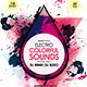 Electro Colorful Sounds Party Flyer, Print Templates | GraphicRiver