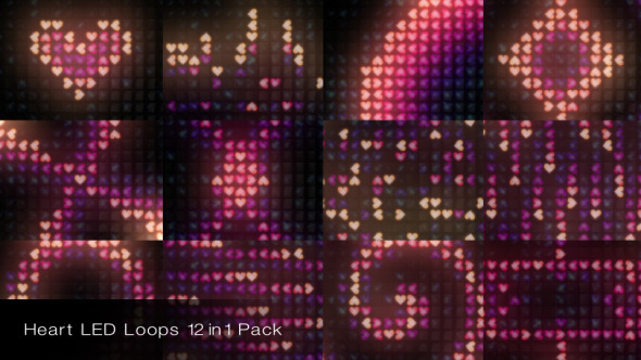 Heart LED Pack, Motion Graphics | VideoHive